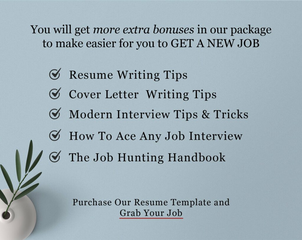 5 Page Resume Template / CV Word – MasterBundles