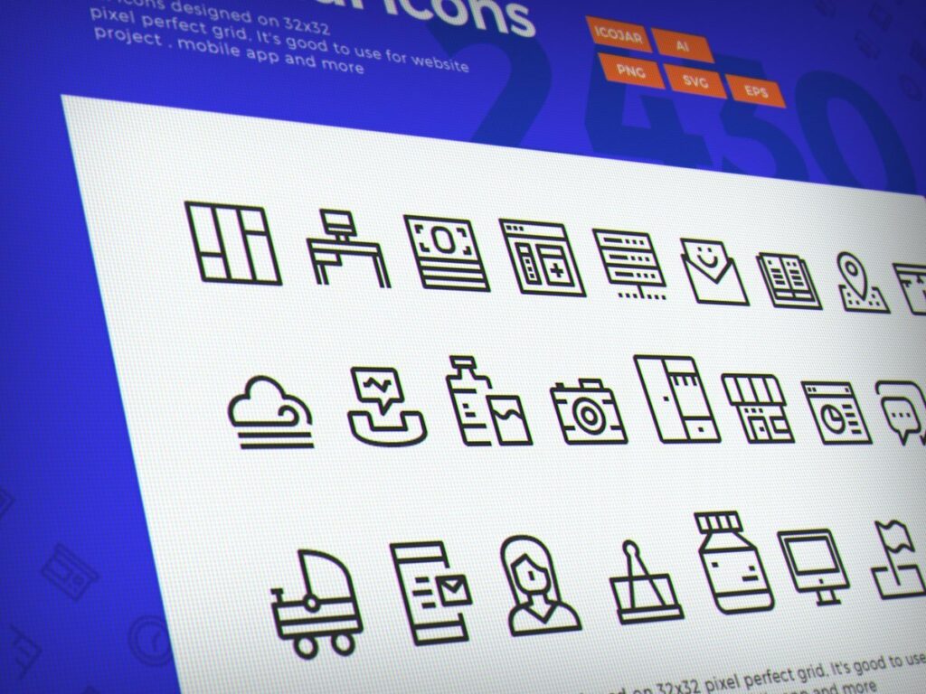 2430 Material Icons – MasterBundles