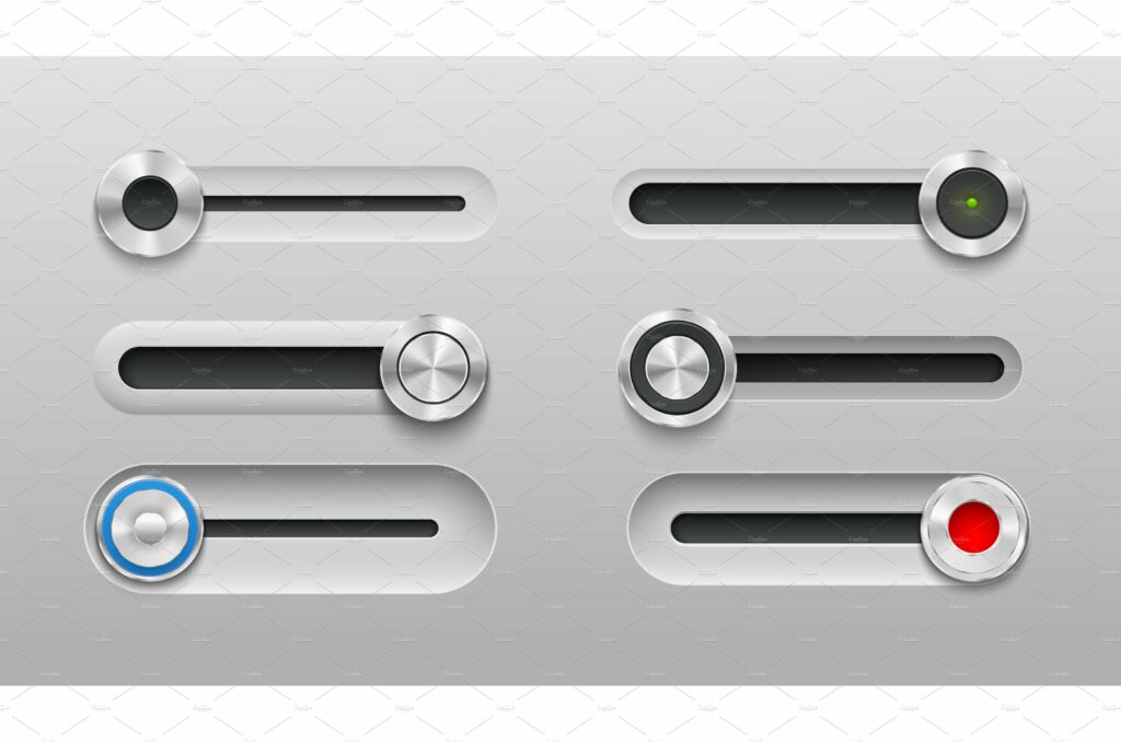 UI slider bar buttons, volume – MasterBundles