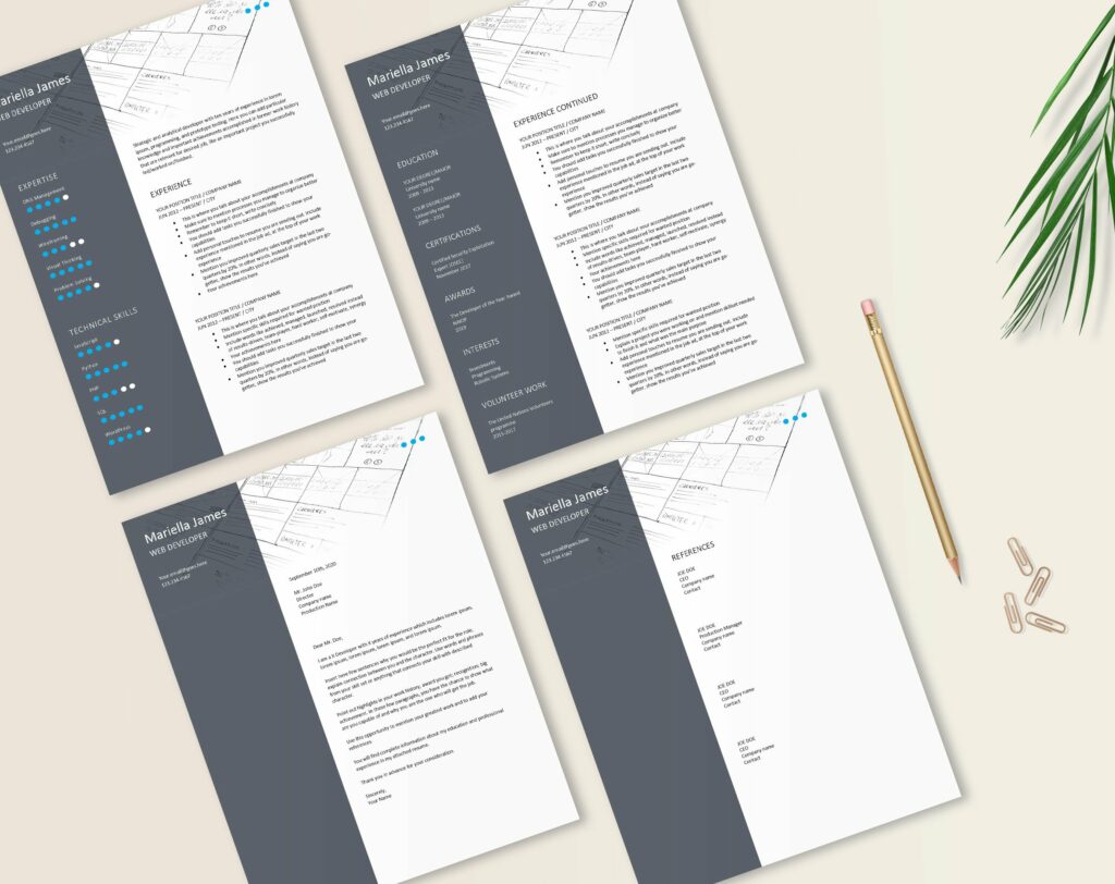Developer Resume Template | Tech CV – MasterBundles