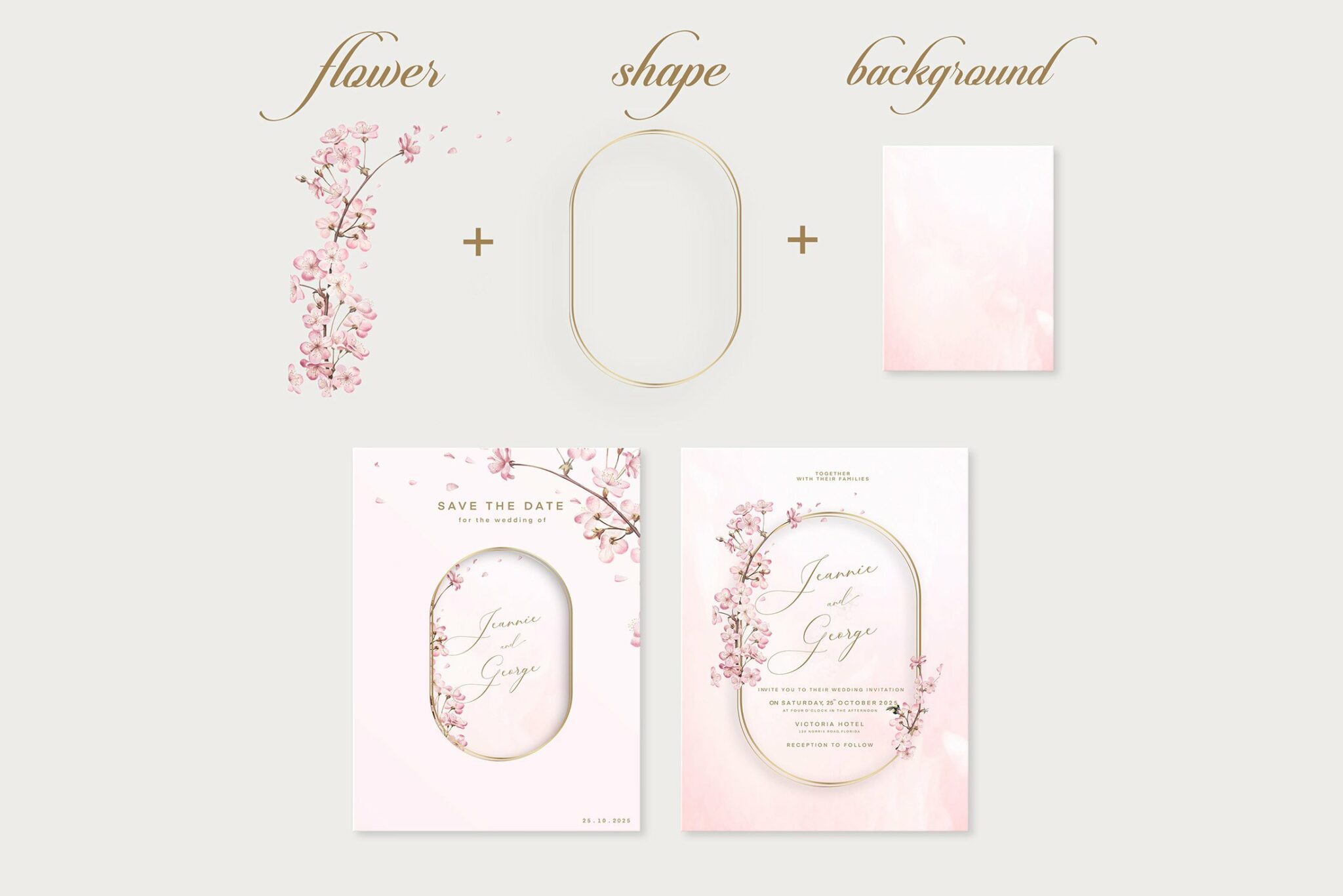 Linnea (Pink Wedding Card Creator) – MasterBundles