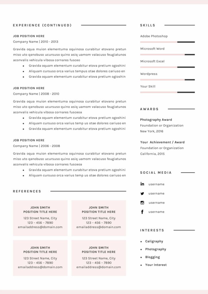 Professional Resume Template - Word – MasterBundles
