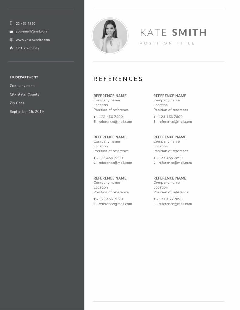 Resume Template / CV (One Page) – MasterBundles