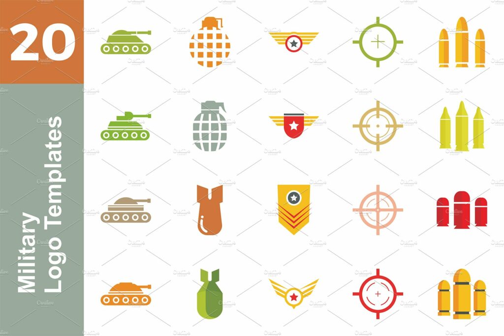 20 Logo Military Templates Bundle – MasterBundles