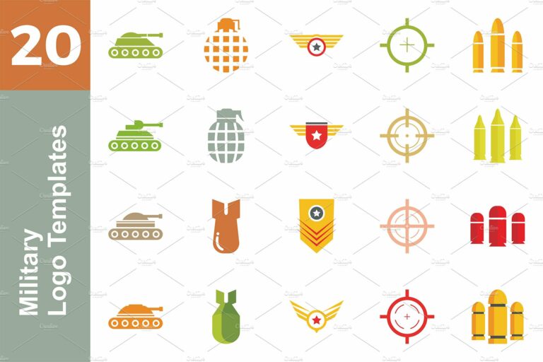 20 Logo Military Templates Bundle – MasterBundles
