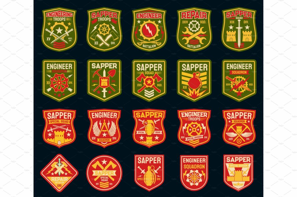 Sapper or combat engineer patches – MasterBundles