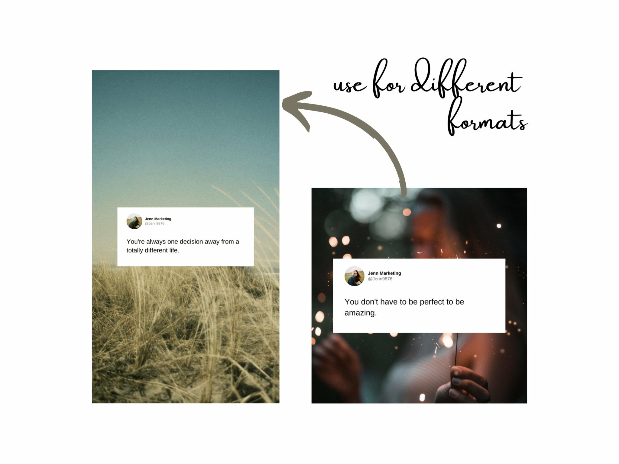 Twitter Quote Template For Canva – MasterBundles