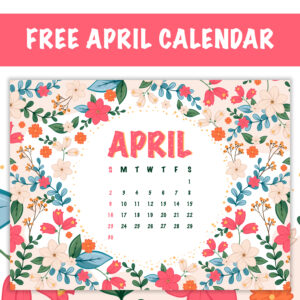 Free April Calendar – MasterBundles