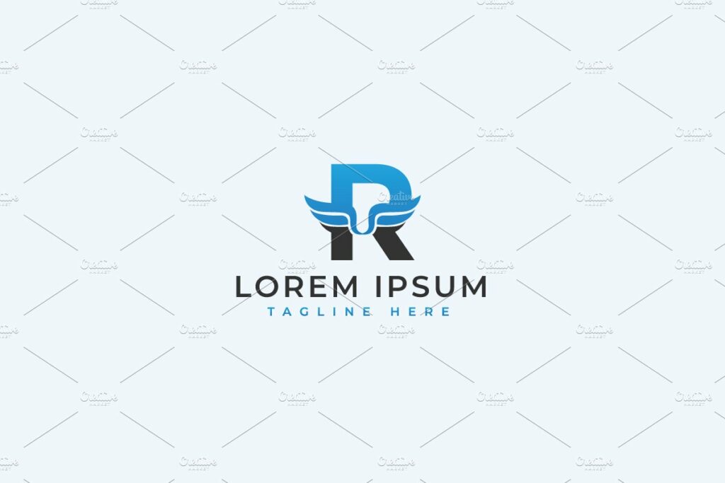 R letter wings logo – MasterBundles