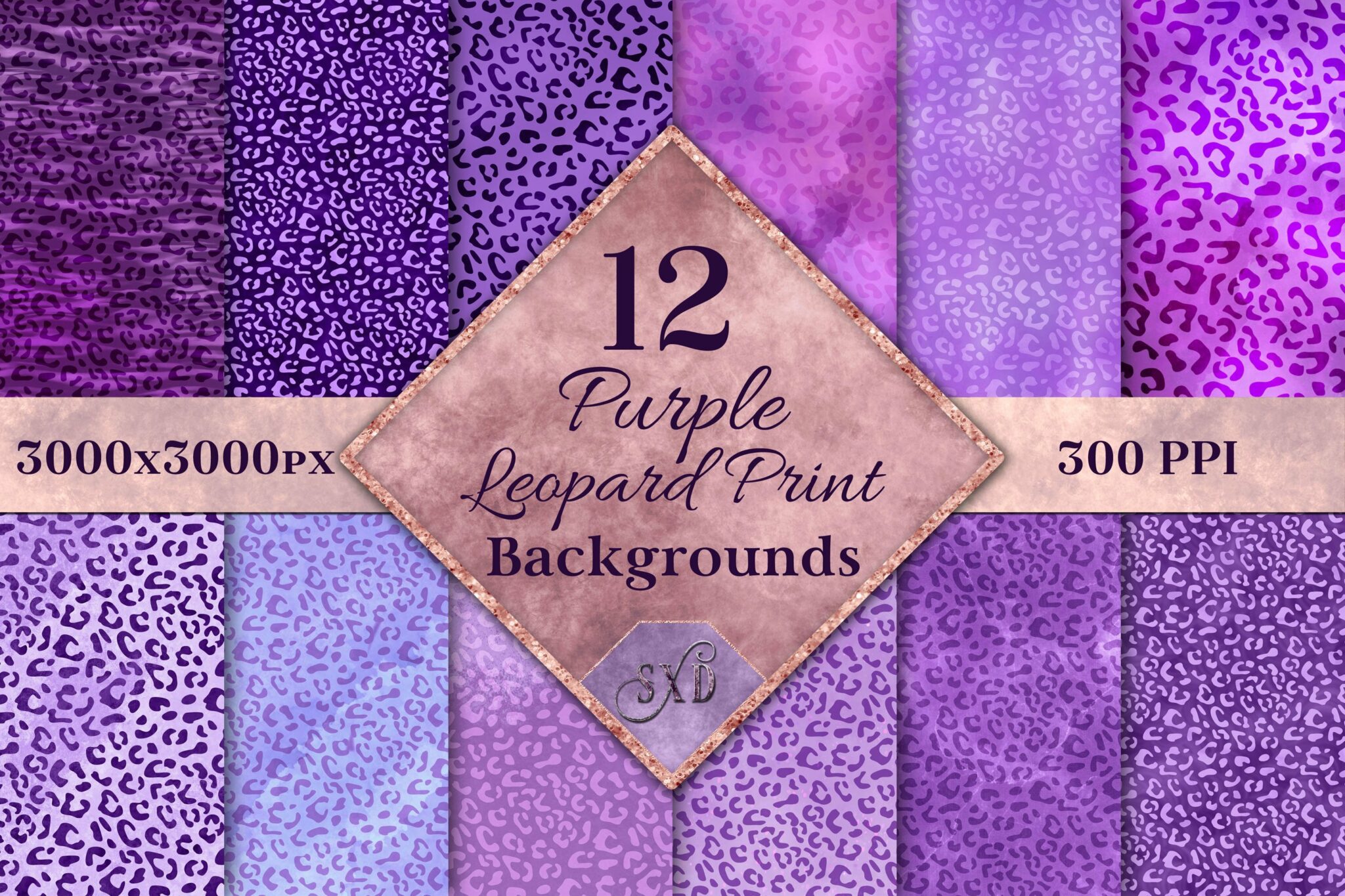 Purple Leopard Print Backgrounds – MasterBundles