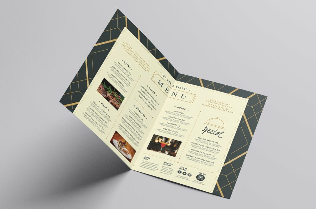 Art Deco Menu Templates – MasterBundles