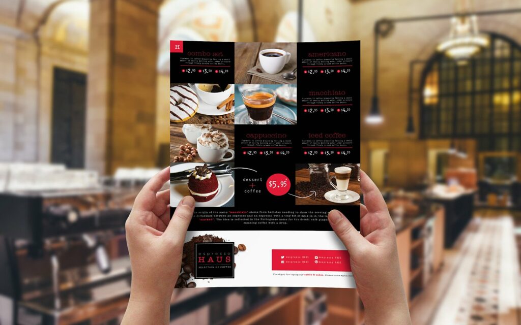 A4 Cafe Menu Template – MasterBundles