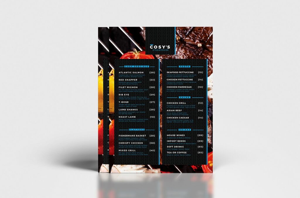 A4 Restaurant Menu Template – MasterBundles