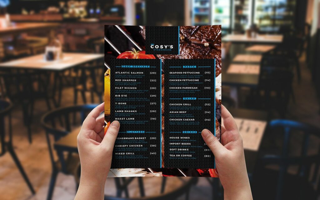 A4 Restaurant Menu Template – MasterBundles