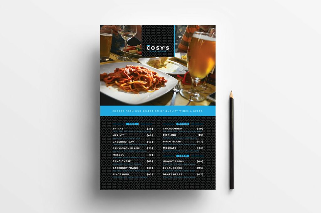 A4 Restaurant Menu Template – MasterBundles