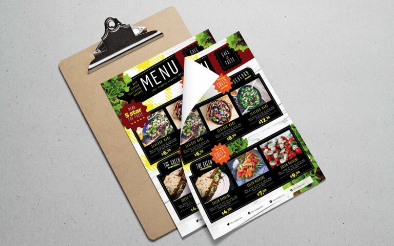 Salad Restaurant Menu Template Pack – MasterBundles