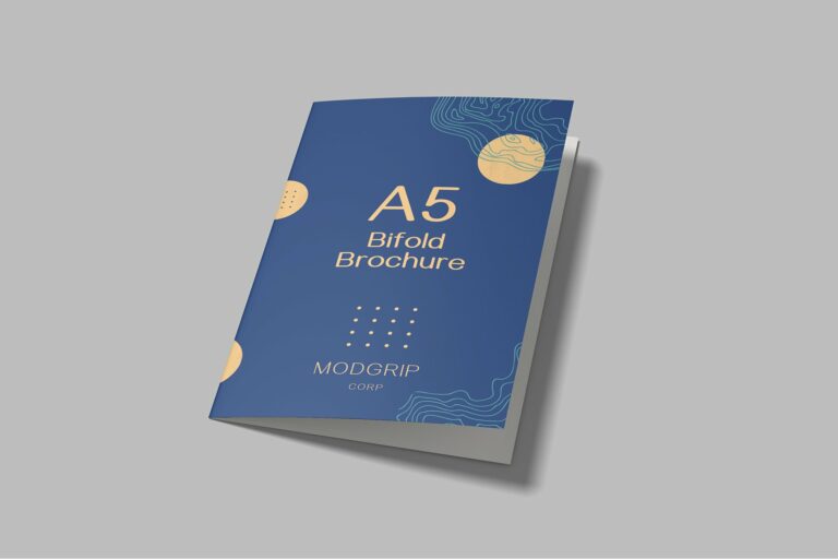 A5 Bifold Brochure Mockup – MasterBundles