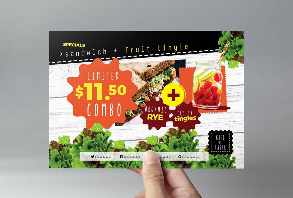 Salad Restaurant Menu Template Pack – MasterBundles