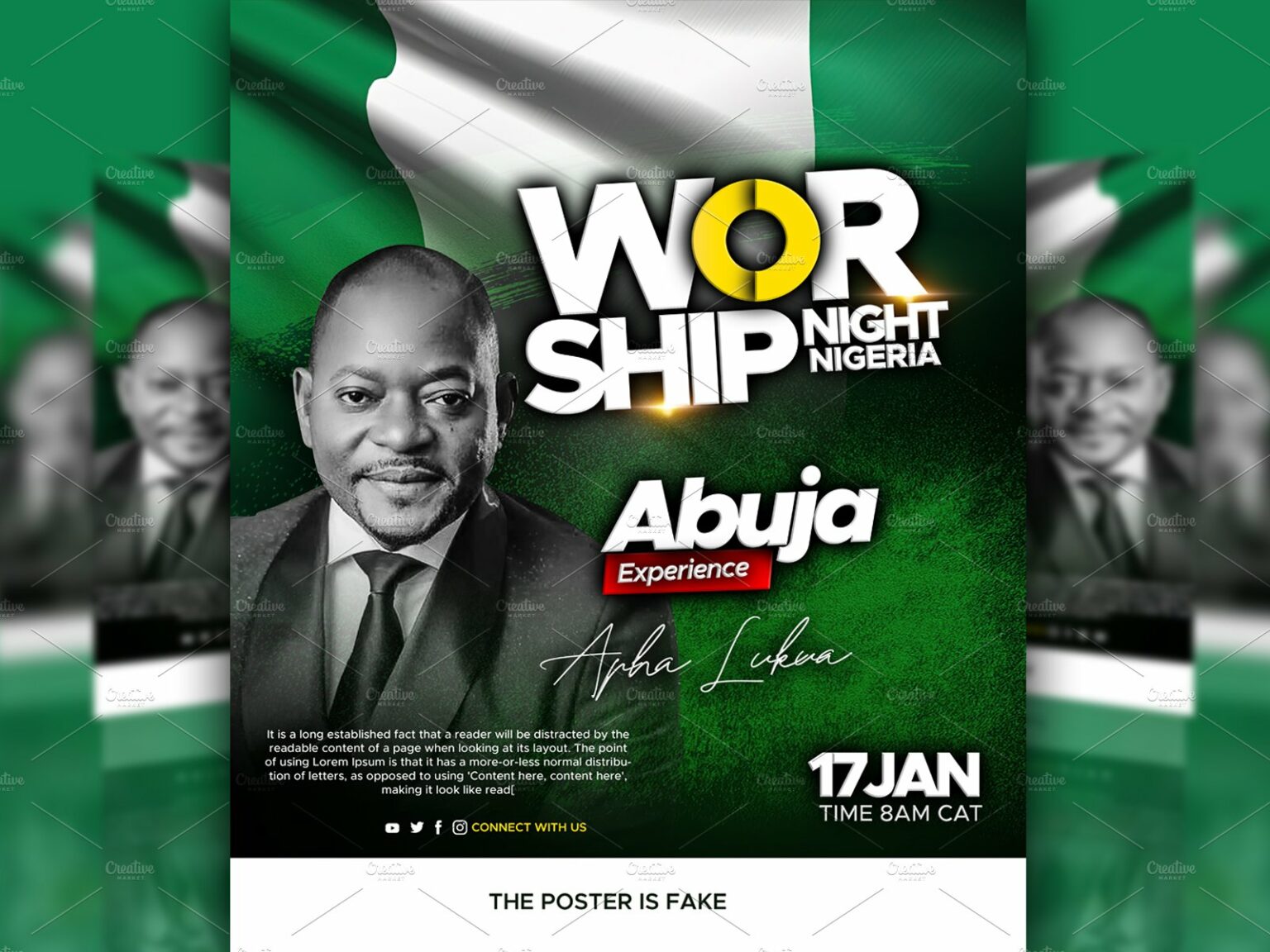 Worship night flyer template psd – MasterBundles