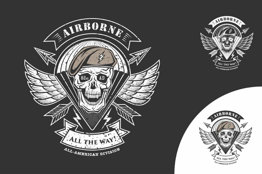 Airborne vector emblem – MasterBundles