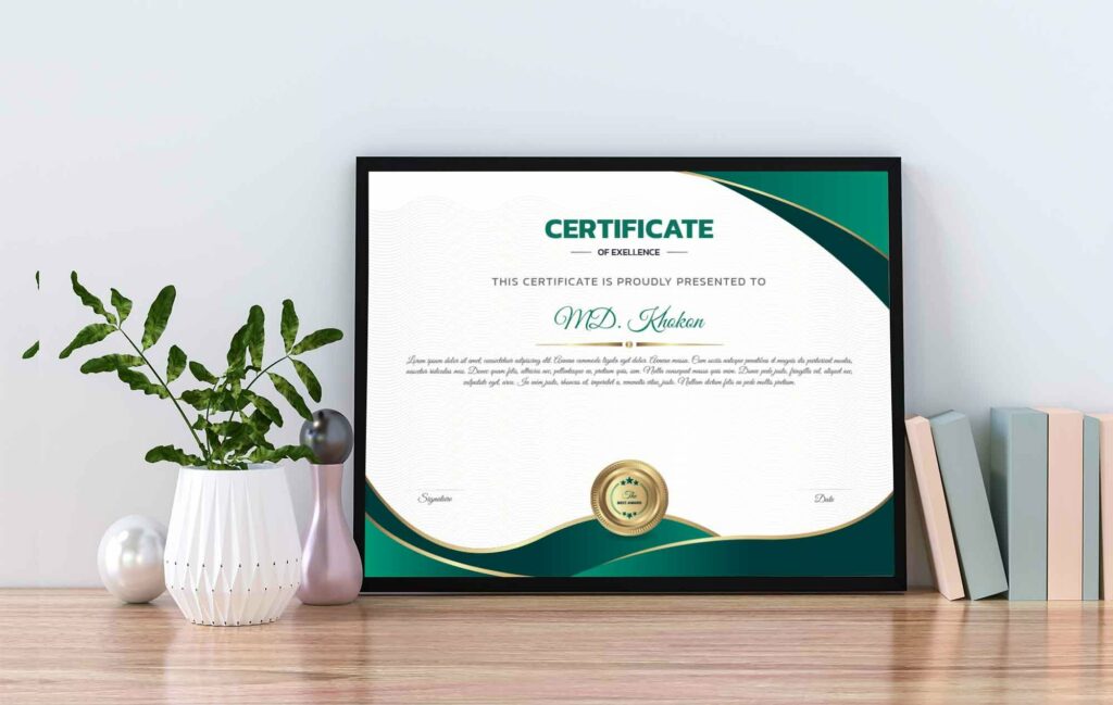 Luxury Design Certificate Template – MasterBundles