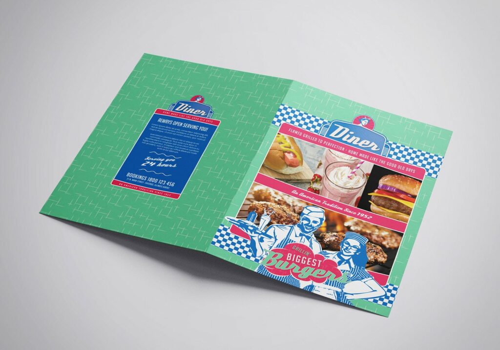 A3 American Diner Menu Template – MasterBundles