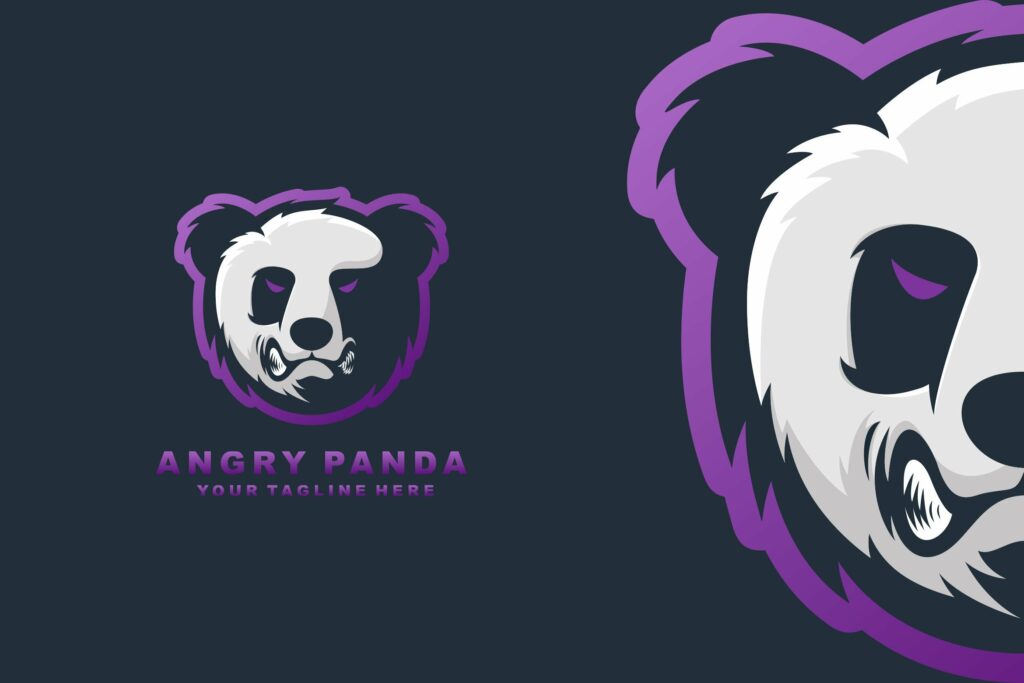 Angry Panda Logo – MasterBundles