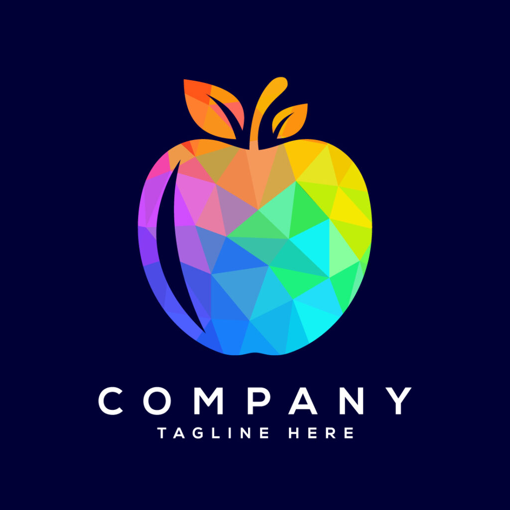 Apple set logo icon symbol vector - MasterBundles