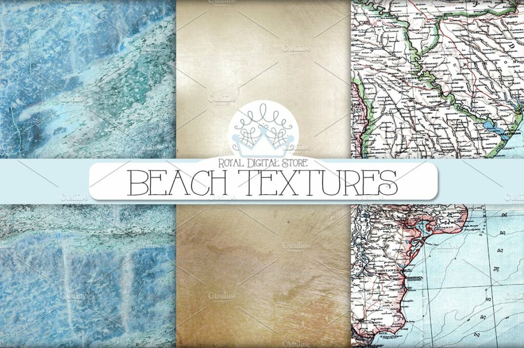 BEACH TEXTURES digital paper – MasterBundles