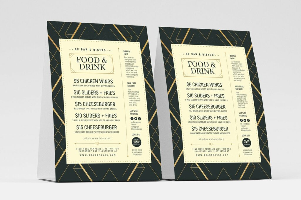 Art Deco Menu Templates – MasterBundles