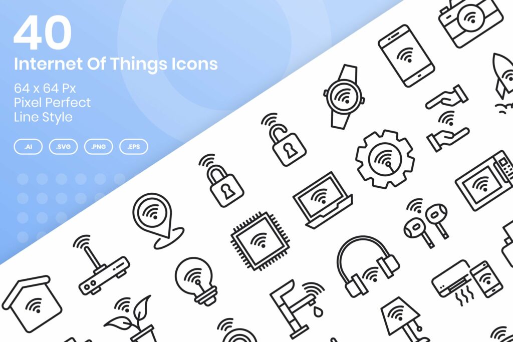 40 Internet Of Things - Line – MasterBundles