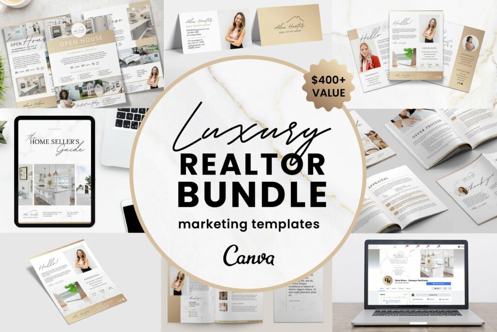 Realtor Template Bundle | Canva – MasterBundles