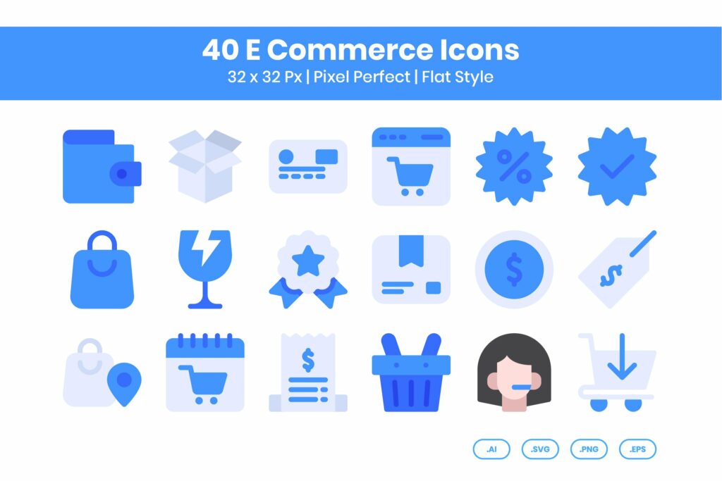 40 E Commerce - Flat – MasterBundles