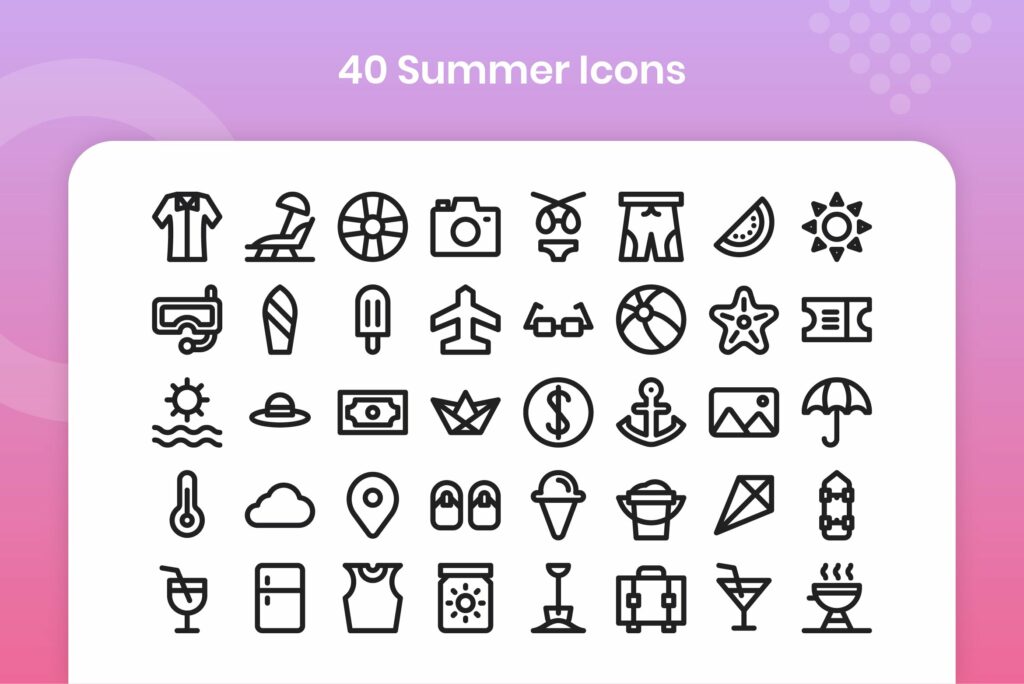 40 Summer - Line – MasterBundles