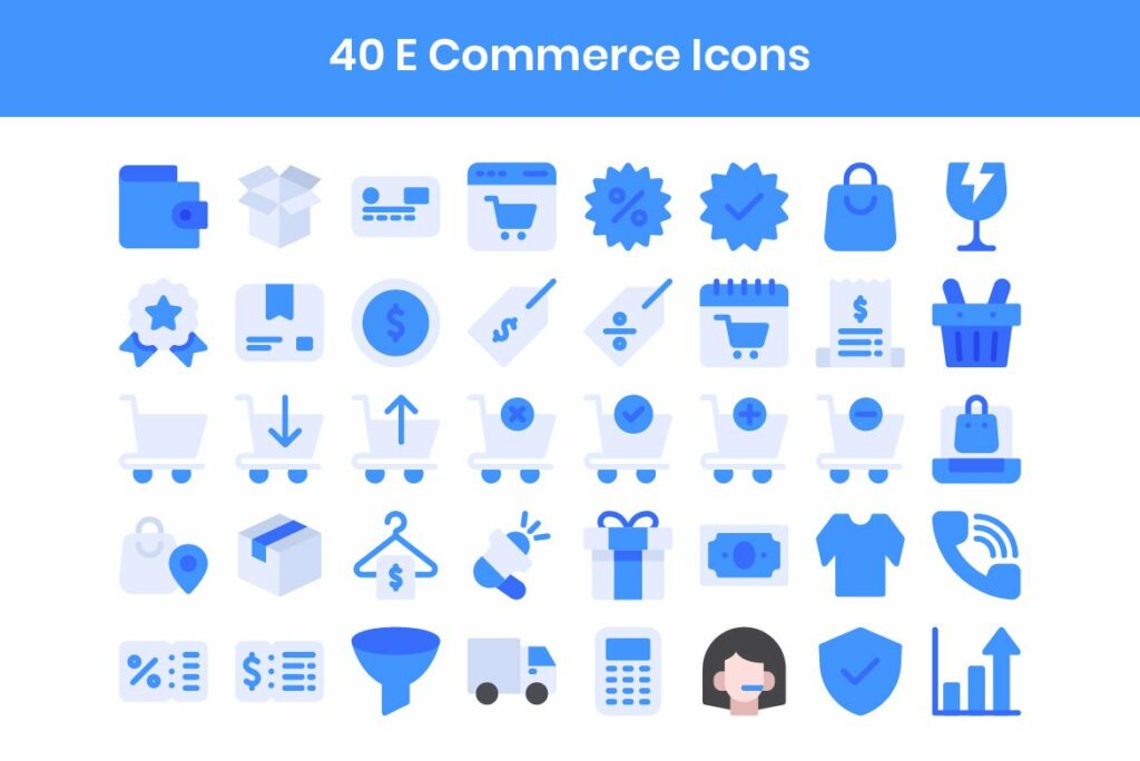 40 E Commerce - Flat – MasterBundles