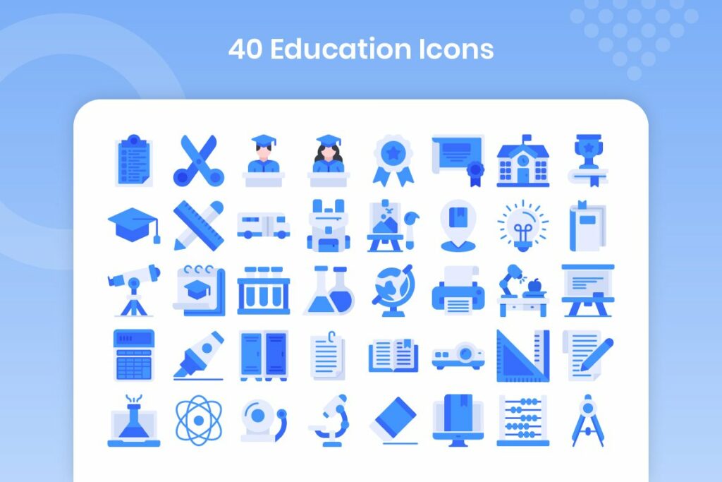 40 Education - Flat – MasterBundles