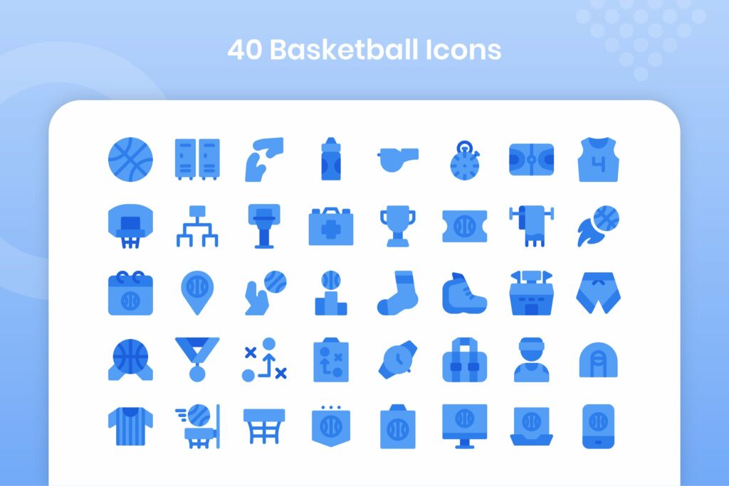 40 Basketball - Flat – MasterBundles