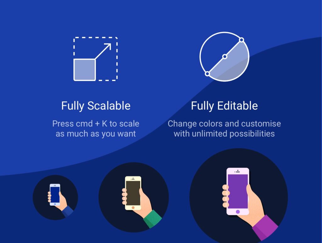 Material Style Illustration kit – MasterBundles