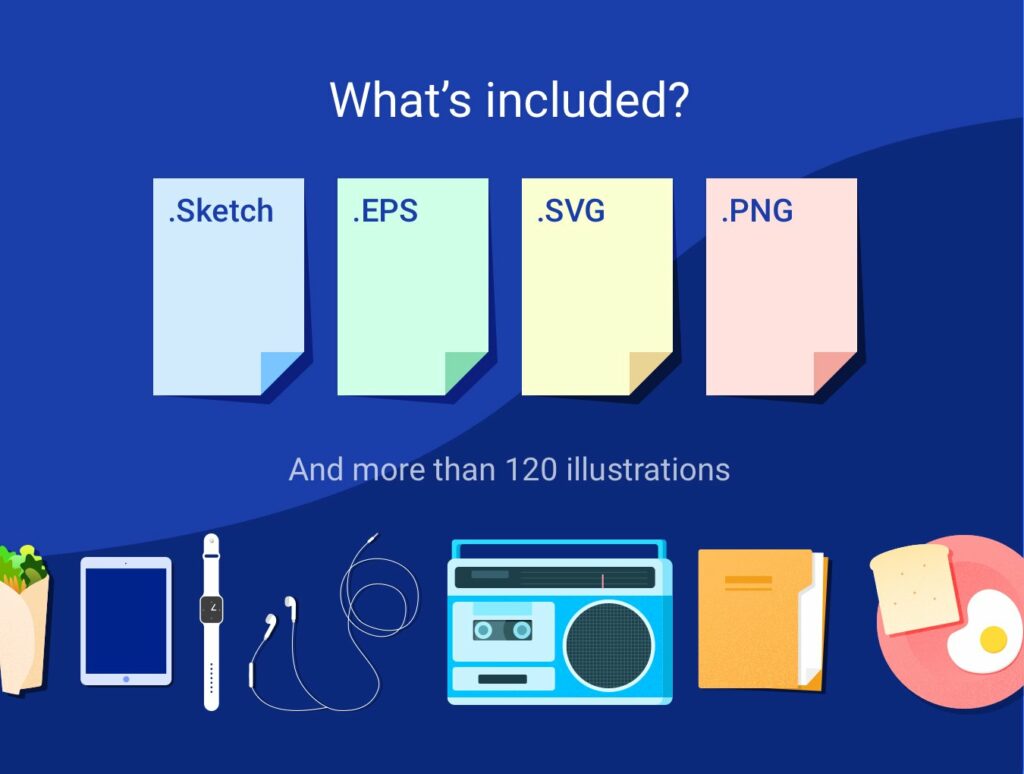 Material Style Illustration kit – MasterBundles