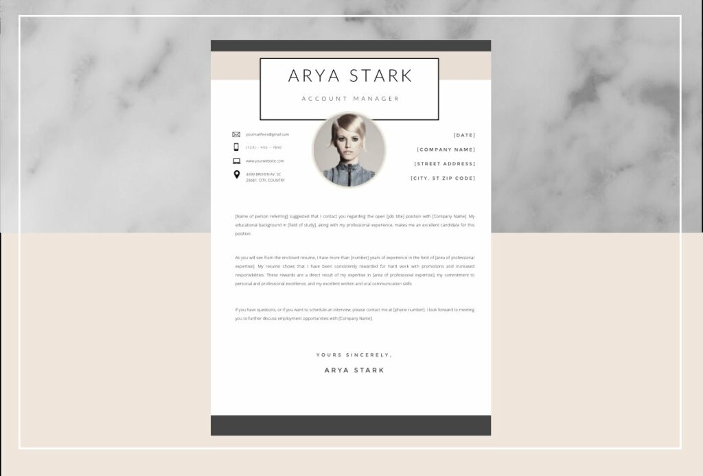 Ayra Stark Resume Template – MasterBundles