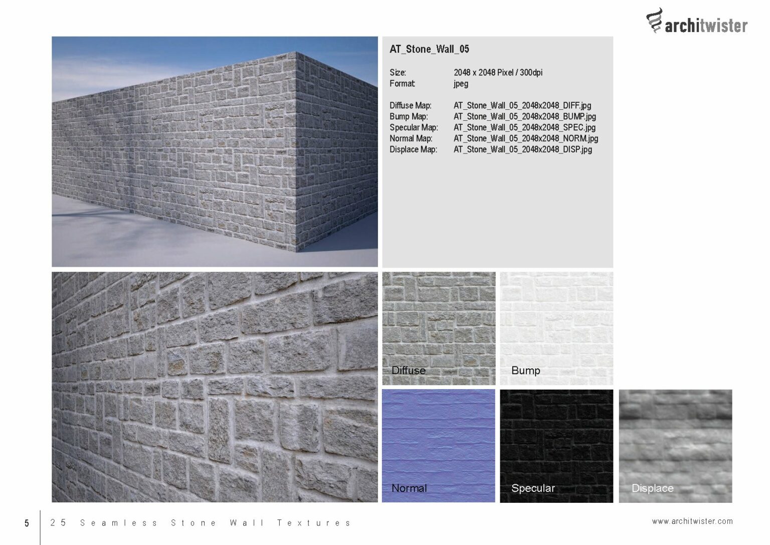 25 Seamless Stone Wall Textures – MasterBundles