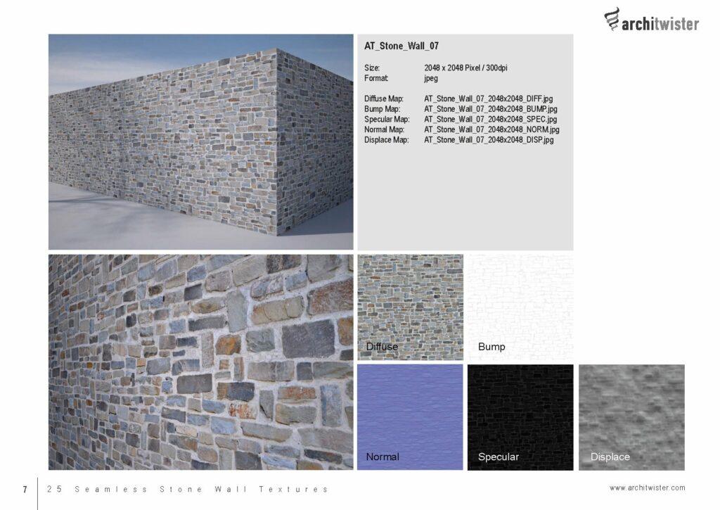 25 Seamless Stone Wall Textures – MasterBundles
