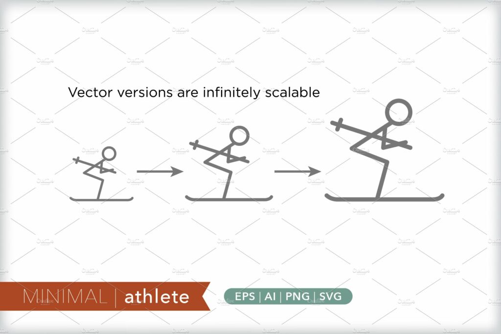 Minimal athlete icons – MasterBundles