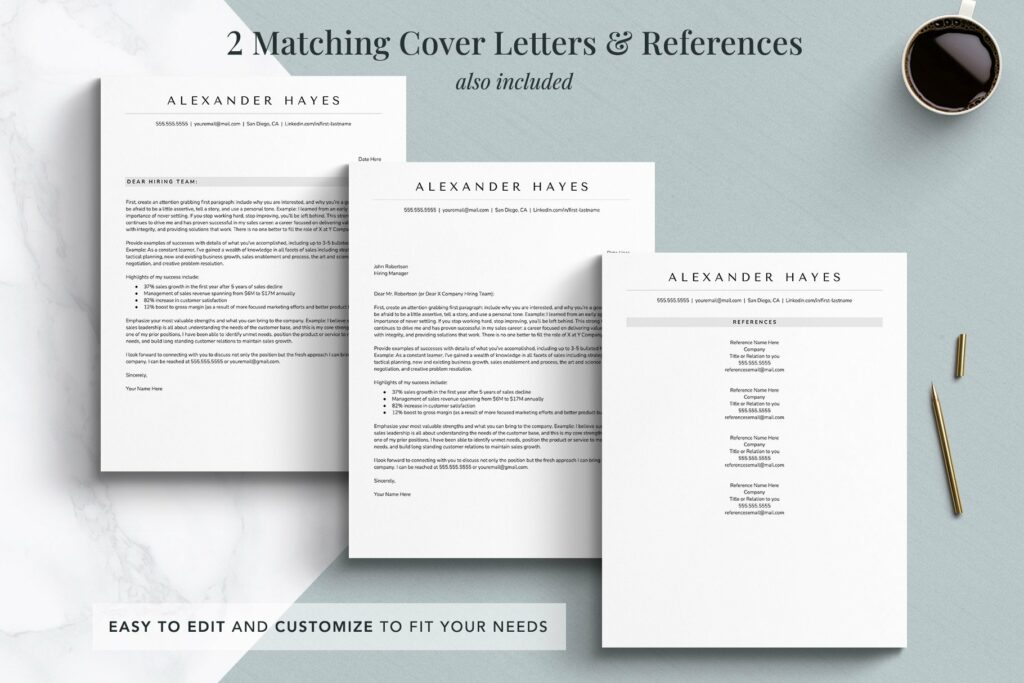 ATS Resume Template Format – MasterBundles