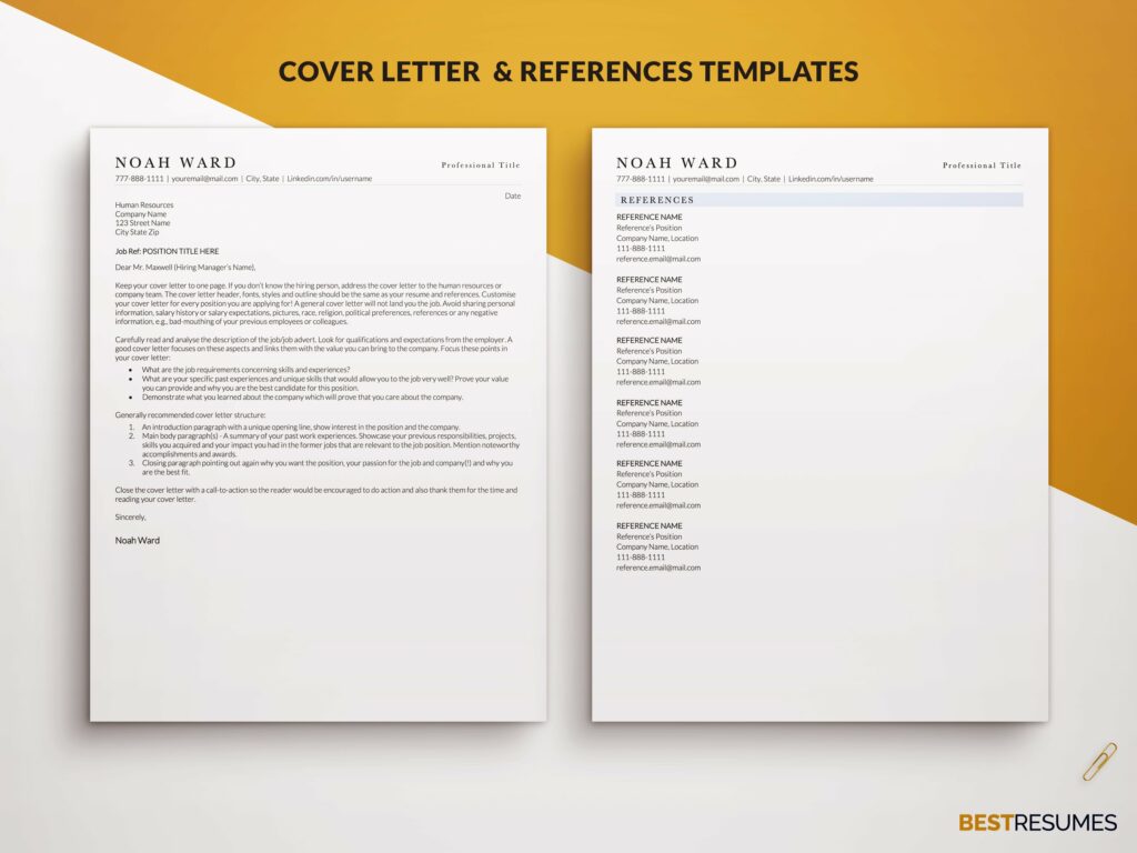 ATS Executive Resume Template Word – MasterBundles