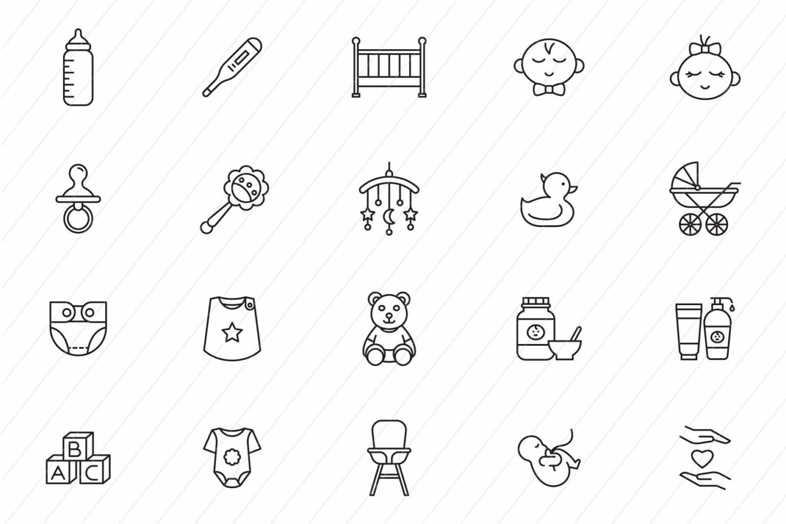 Baby Care Icons – MasterBundles