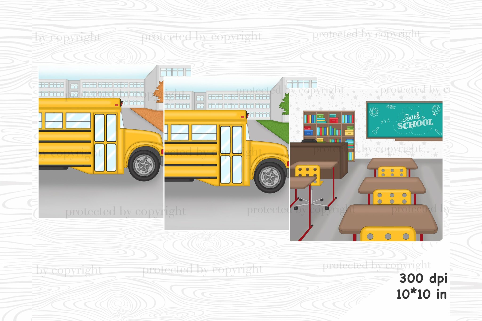 Back To School Scenes – MasterBundles