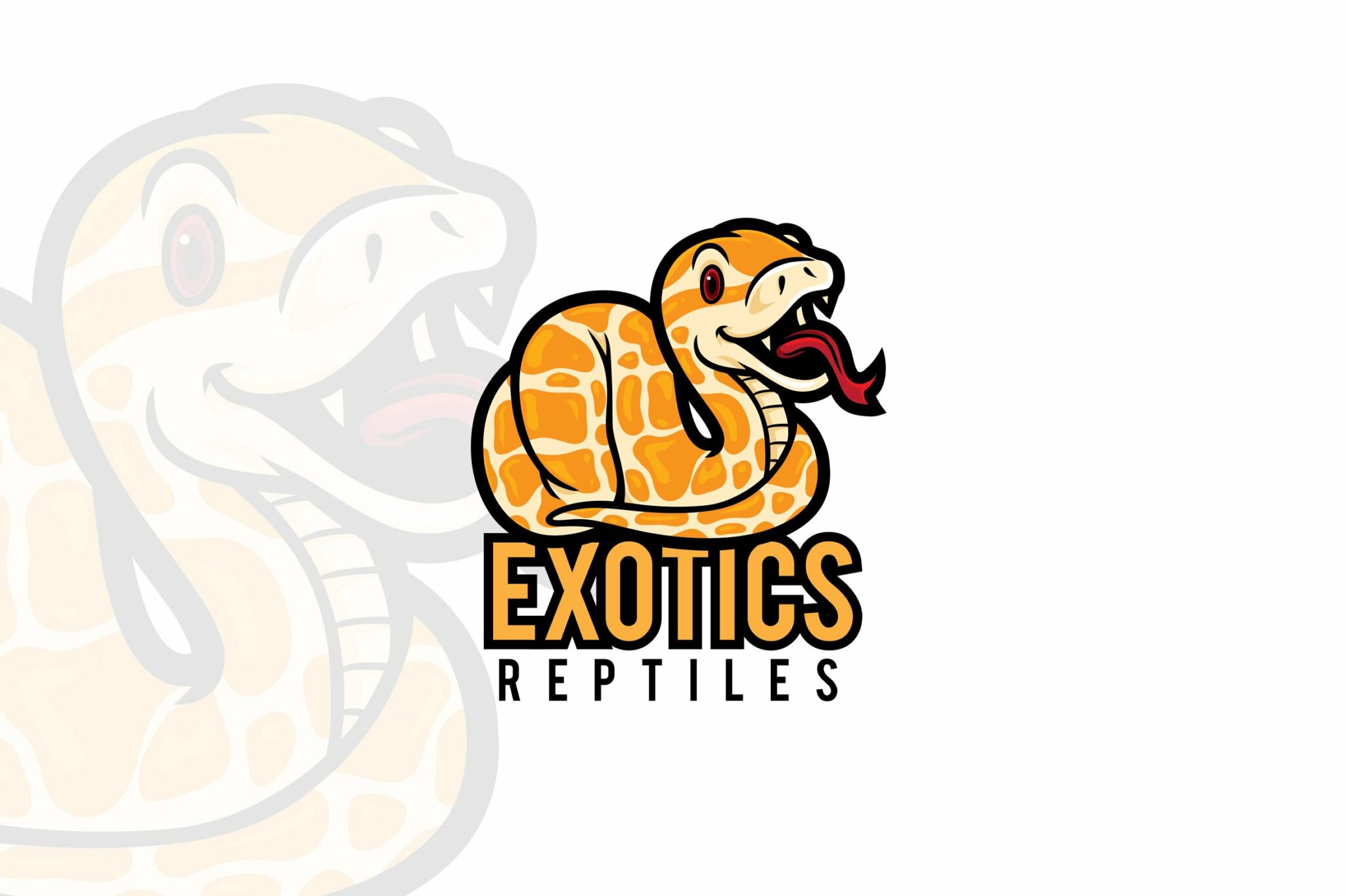 Snake Cartoon Logo Mascot – MasterBundles