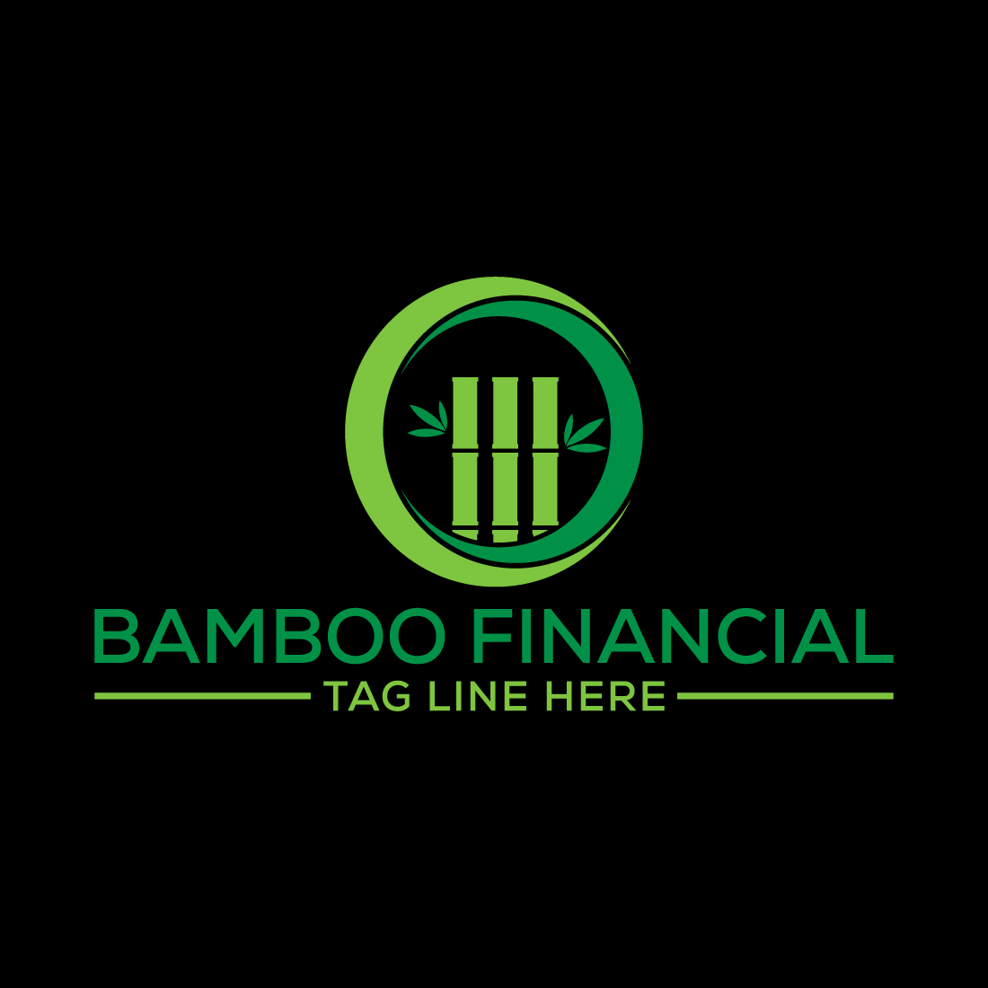 Bamboo Financial logo design, Vector design template - MasterBundles