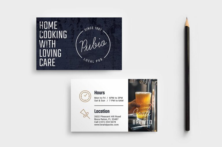 Bar Menu Templates Pack – MasterBundles